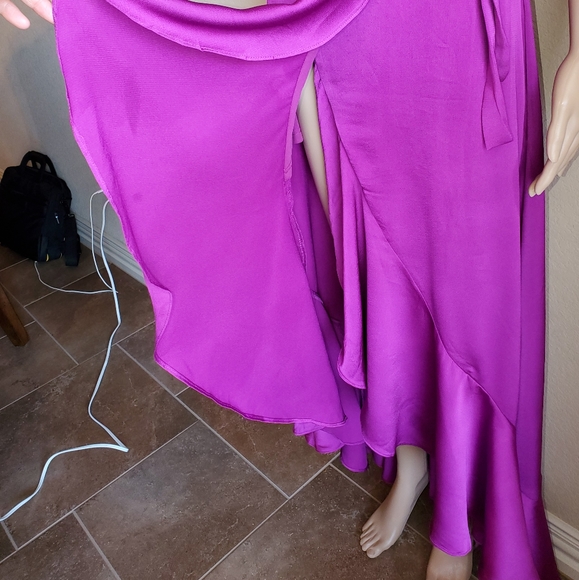 Petal Roz | Dresses | Ruffle Wrap Magenta Maxi Dress | Poshmark